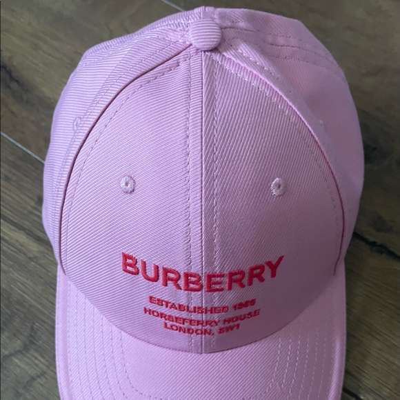 Burberry | Accessories | Burberryauthentic Nwt Pink Logo Baseball ...